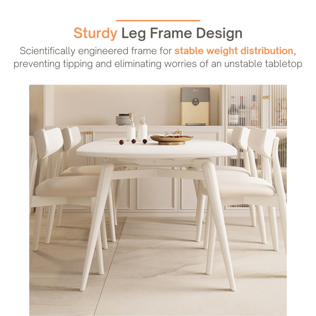 CREMA Extendable Sintered Stone Round Dining Table and Chairs - Table ...