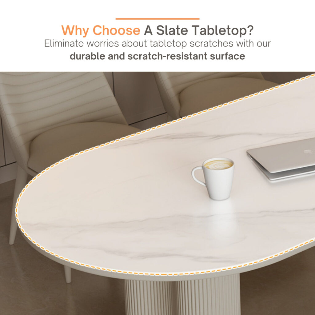 FIDEL Sintered Stone Oval Dining Table and Chairs - Table And Chairs ...